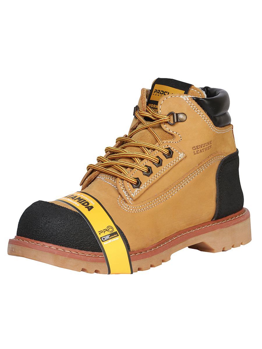 Procliff Protection Lace-Up Work Shoe - Nobuck Honey 35218 – El General ...