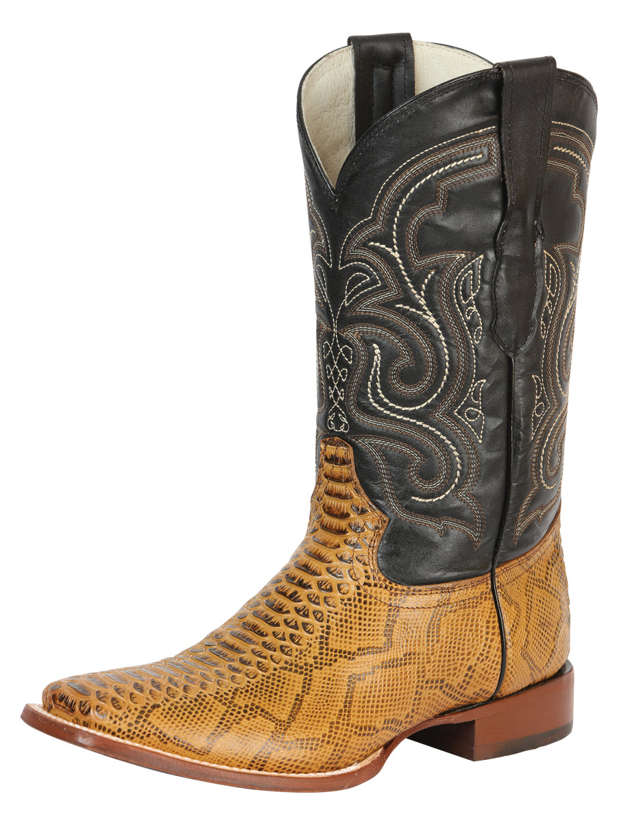 El General Men’s Python Imitation Rodeo Boots - Honey 45434 – El ...