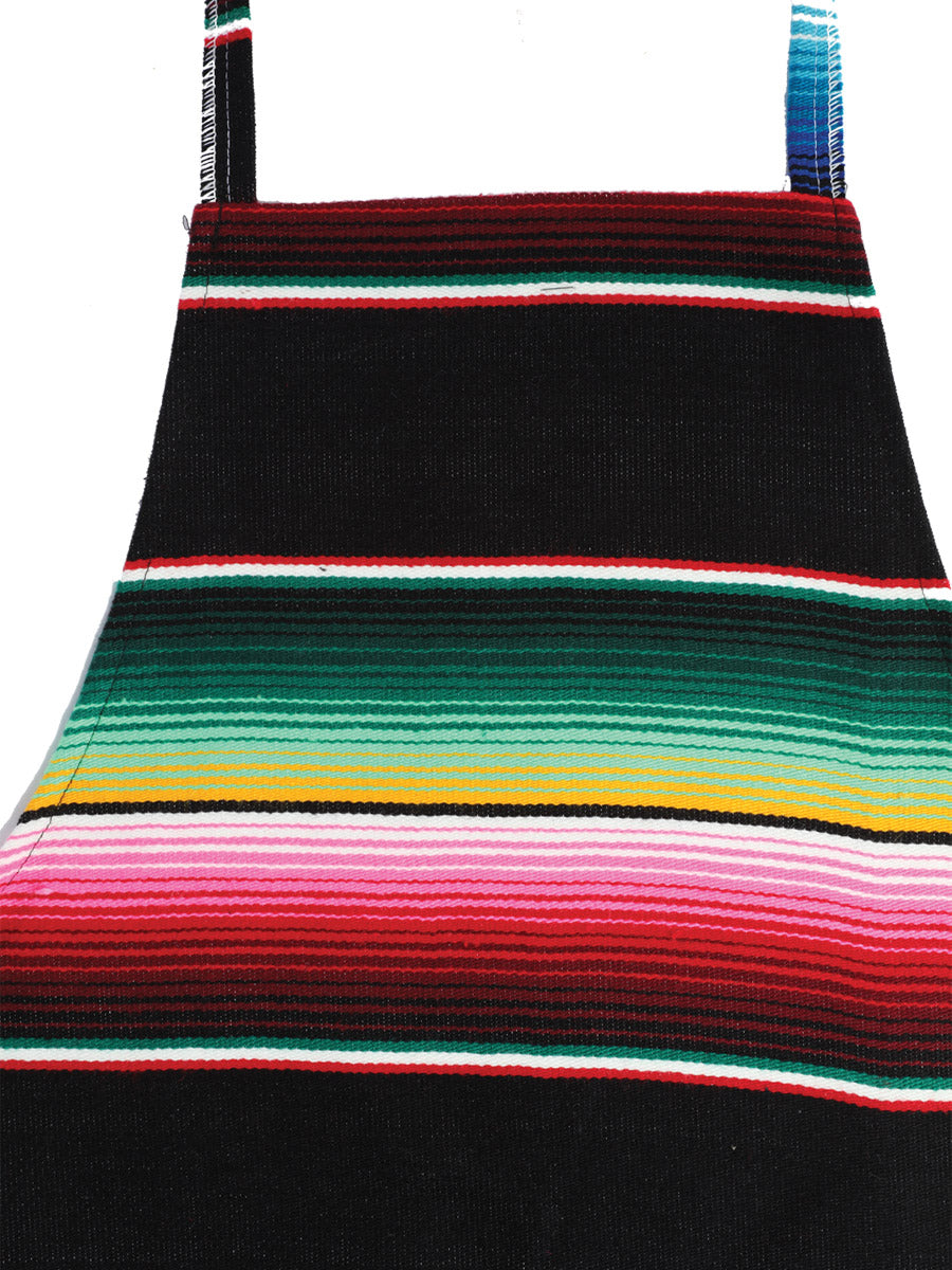 Artisanal Mexican Zarape Apron 100% Acrylan Black 603579 – El General ...